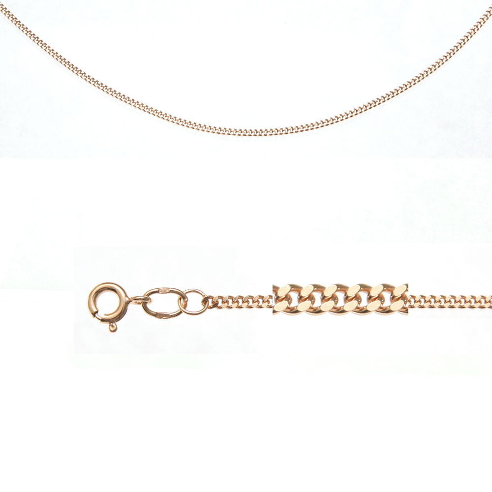 Rose gold chains & 925 silver chains | Solid rose gold chain | Golden ...