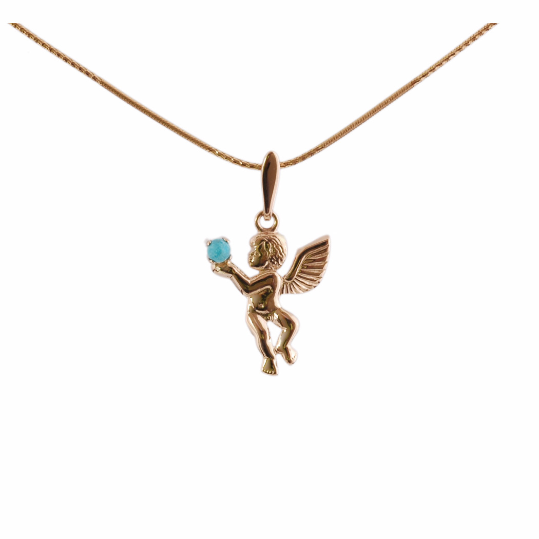 Cupid rose gold pendant | Golden Flamingo